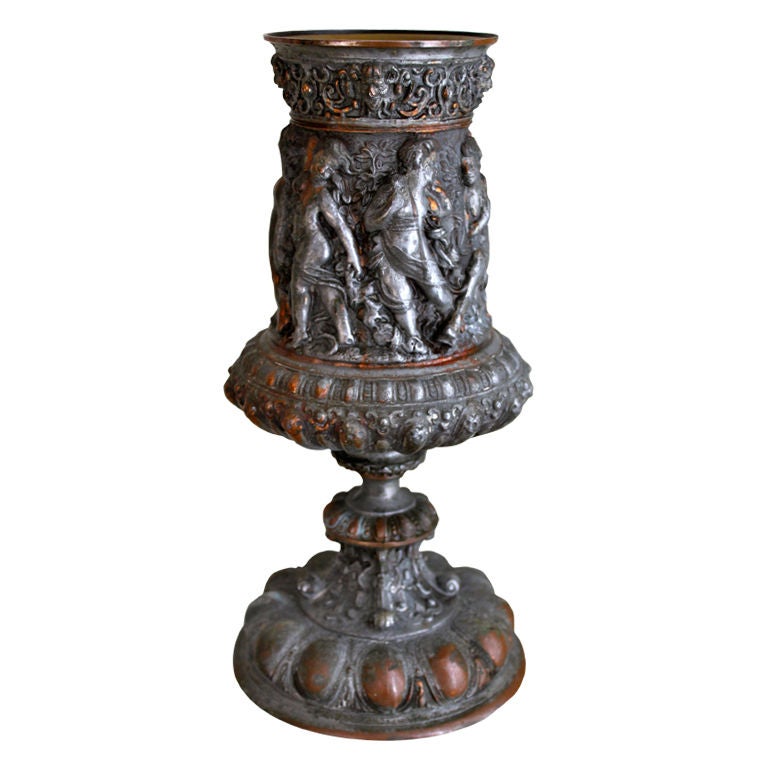 Substantial Copper Chalice at 1stDibs