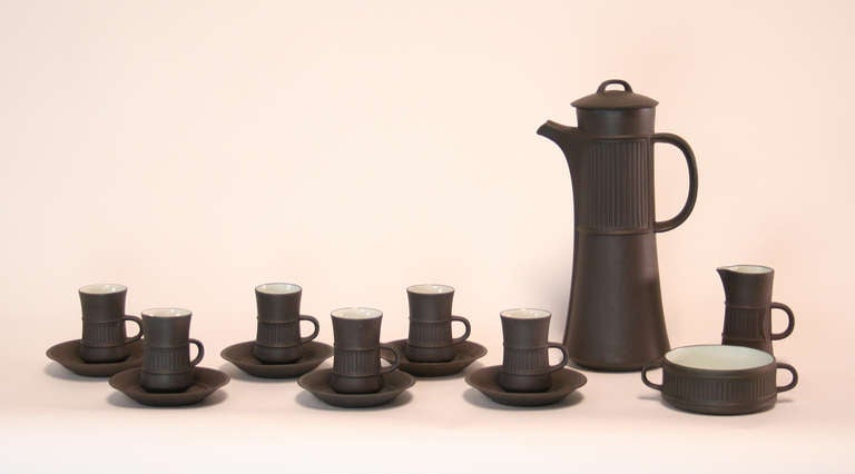 Dansk Flamestone Coffee Set by Jens Quistgaard For Sale at 1stDibs