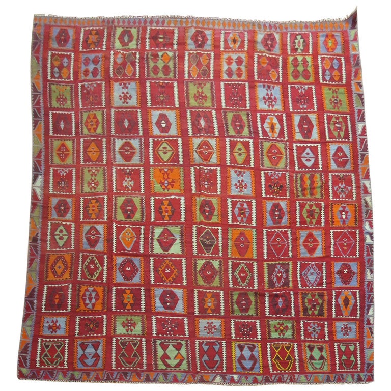 Antique Turkish Kilim For Sale at 1stDibs