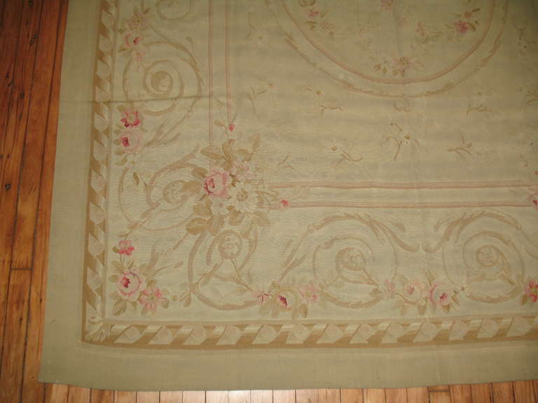 Antique French Aubusson Carpet For Sale at 1stDibs