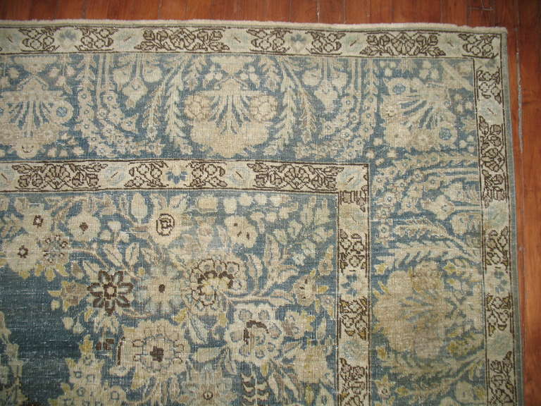 Light Blue Antique Persian Rug at 1stDibs | light blue oriental rug ...