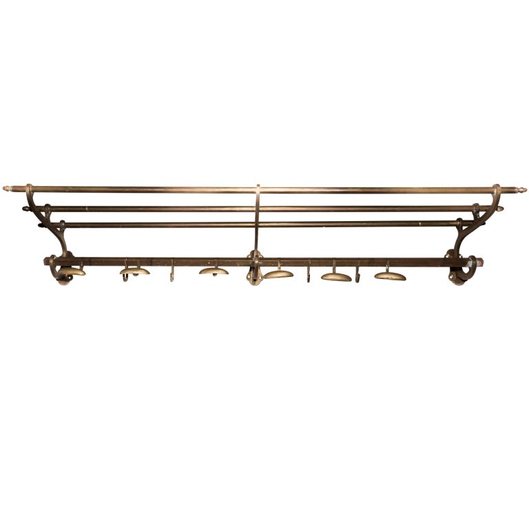 19th Century Brass French Train Rack at 1stDibs