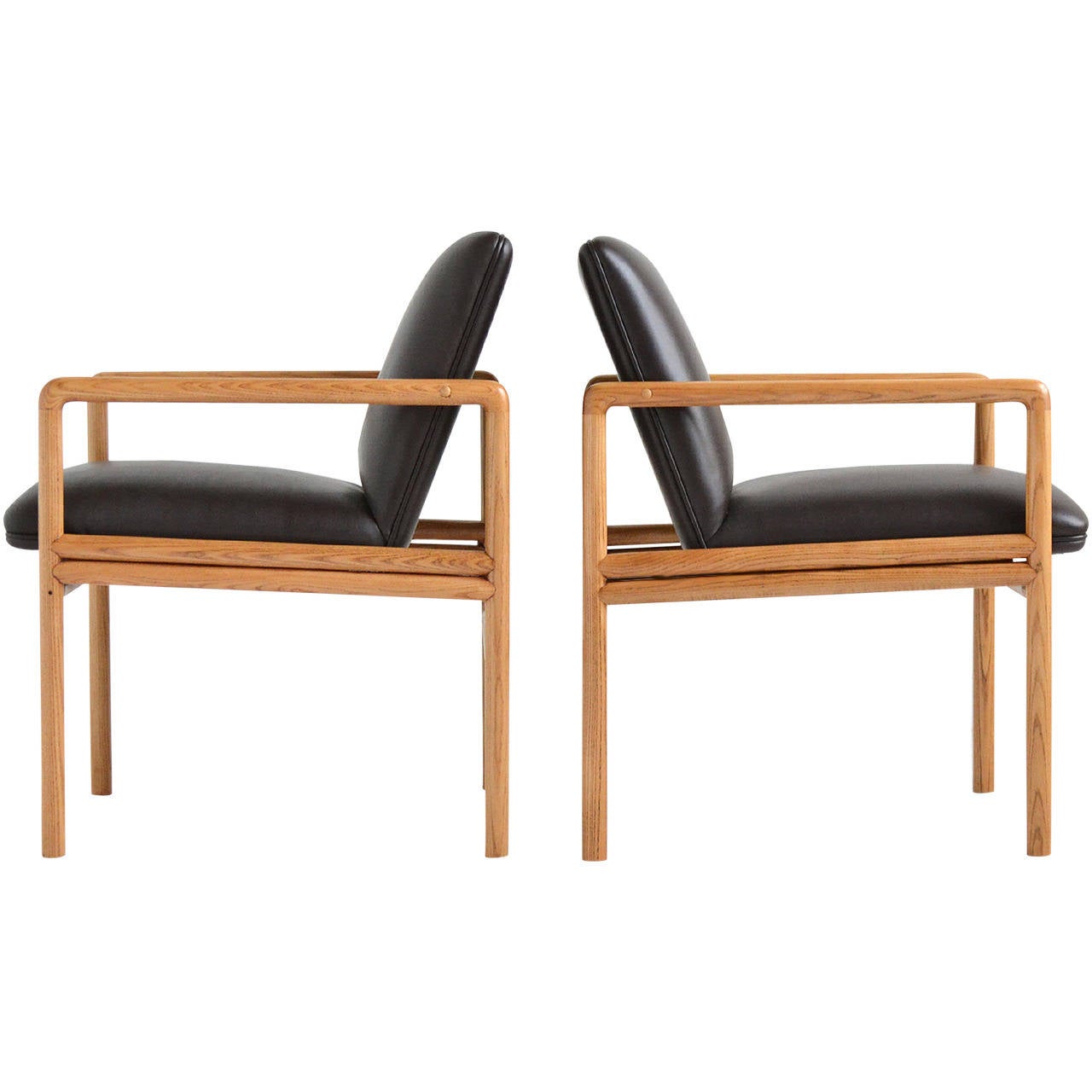 Pair of Ward Bennett Armchairs at 1stDibs