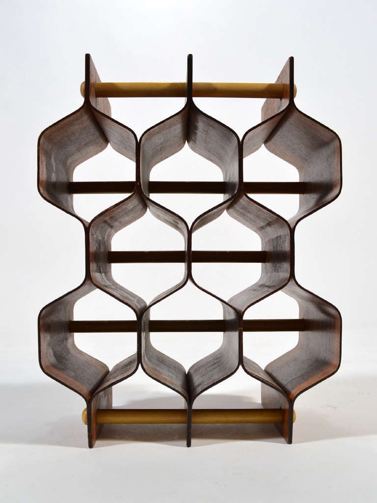 Rosewood Wine Rack by Torsten Johansson at 1stDibs