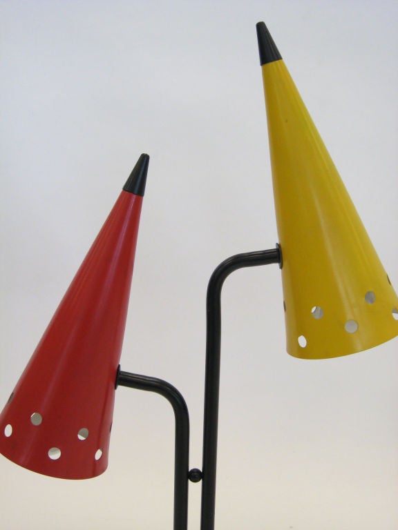 Laurel two head table lamp at 1stDibs