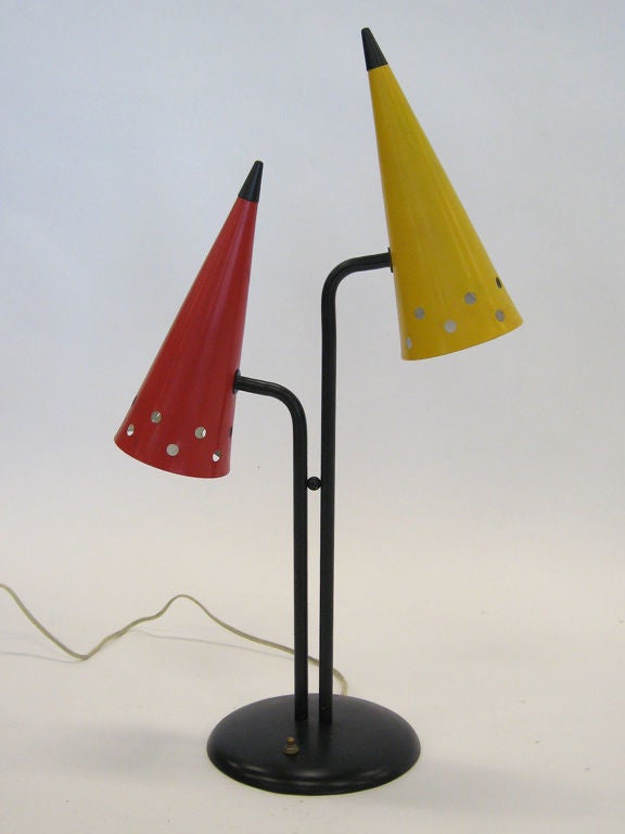 Laurel two head table lamp at 1stDibs