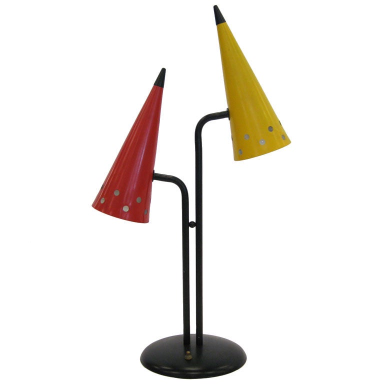 Laurel two head table lamp at 1stDibs