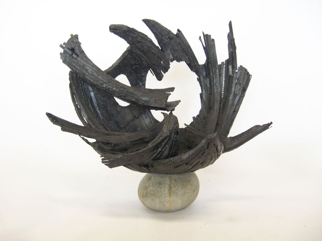 Charles Farkas brutalist sculpture “Head” at 1stDibs