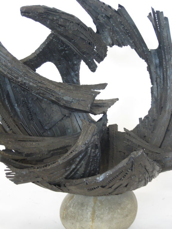 Charles Farkas brutalist sculpture “Head” at 1stDibs