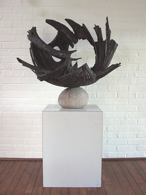 Charles Farkas brutalist sculpture “Head” at 1stDibs