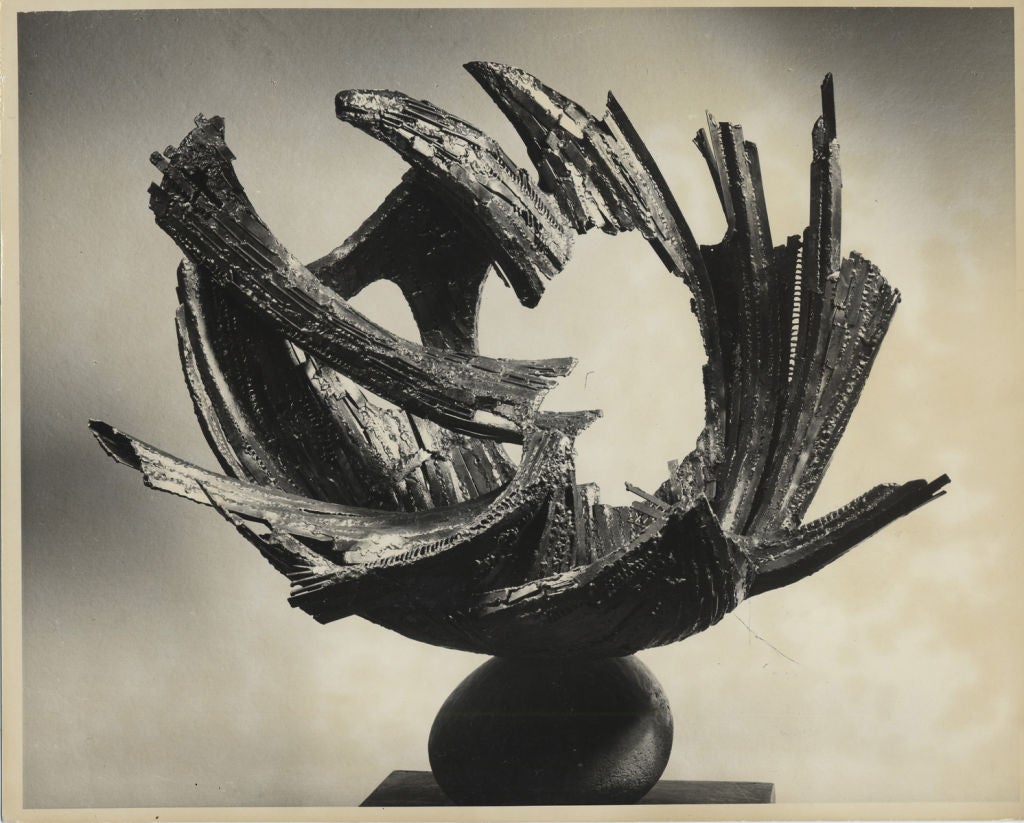 Charles Farkas brutalist sculpture “Head” at 1stDibs