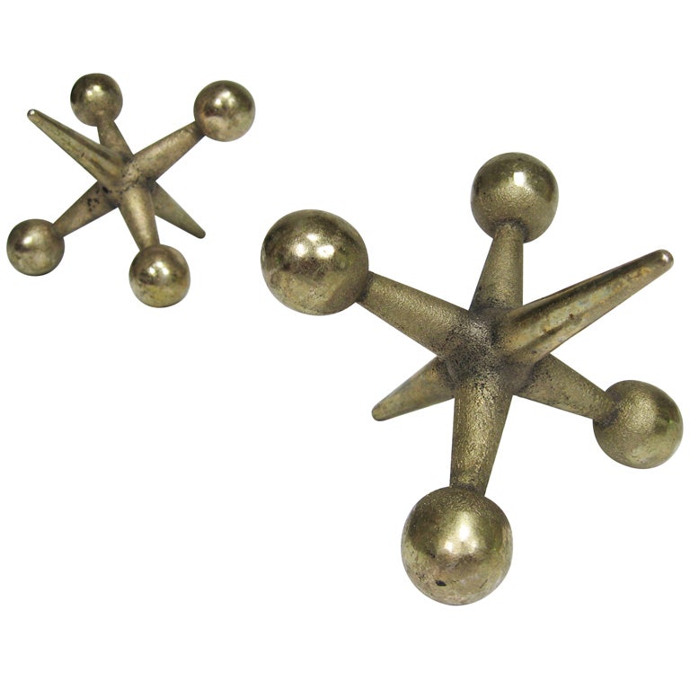 Brass Jack Bookends By Bill Curry For Design Line at 1stDibs
