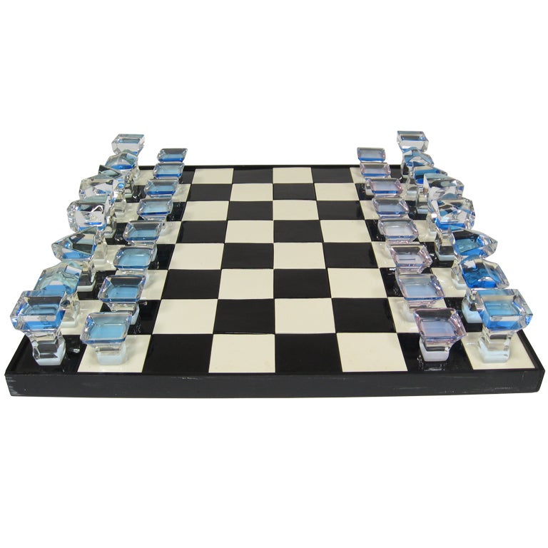1970s Lucite Chess Set By Klemp at 1stDibs