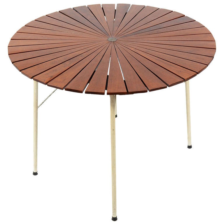 Danish teak collapsable table at 1stDibs