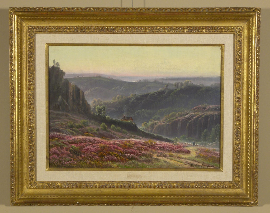 "Figure dans le Paysages" by Gaston Vincent Anglade at 1stDibs