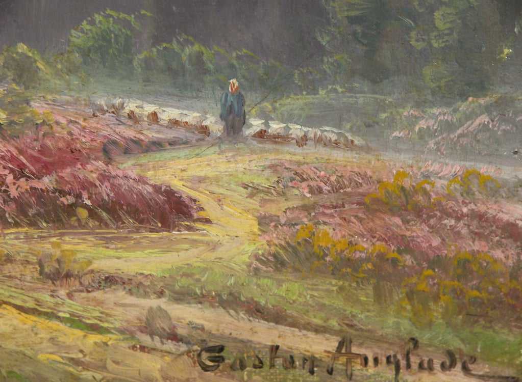 "Figure dans le Paysages" by Gaston Vincent Anglade at 1stDibs
