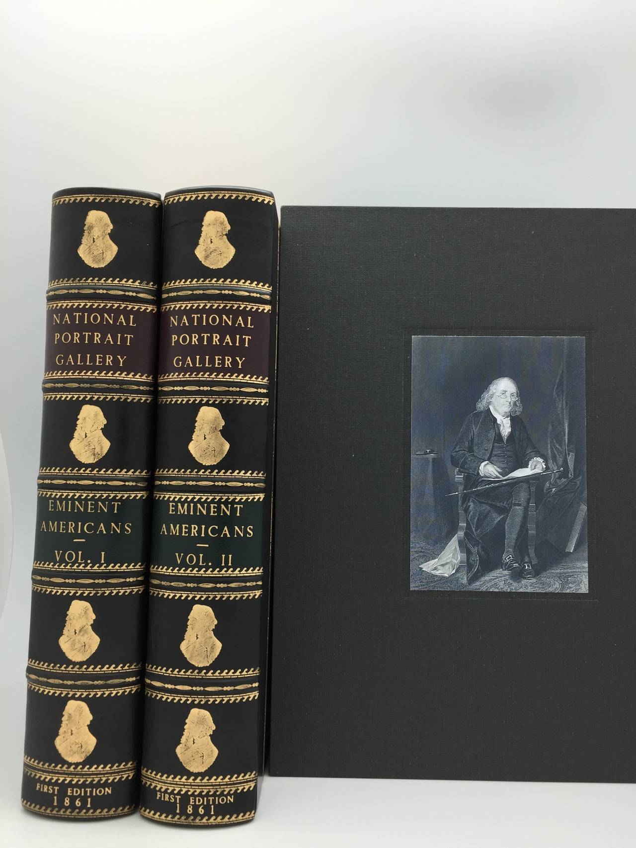 National Portrait Gallery of Eminent Americans Two-Volume Set, circa ...