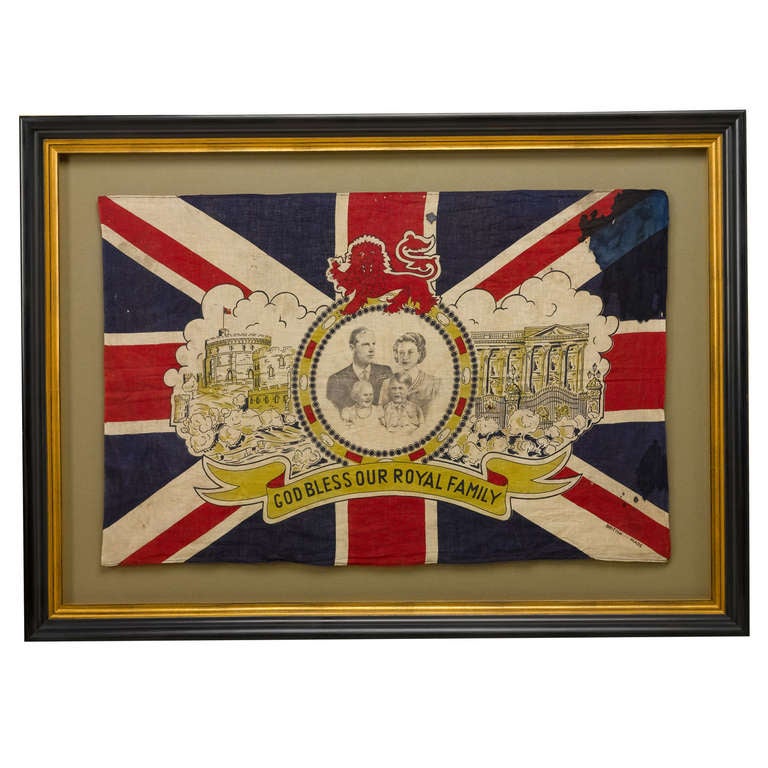 British Commemorative Flag of Queen Elizabeth and the Royal Family at ...
