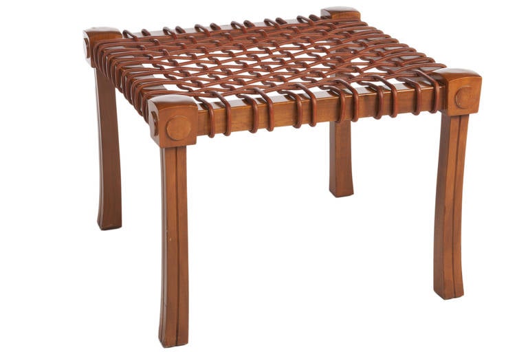 T.H. Robsjohn-Gibbings "Diphros" Stool for Saridis at 1stDibs