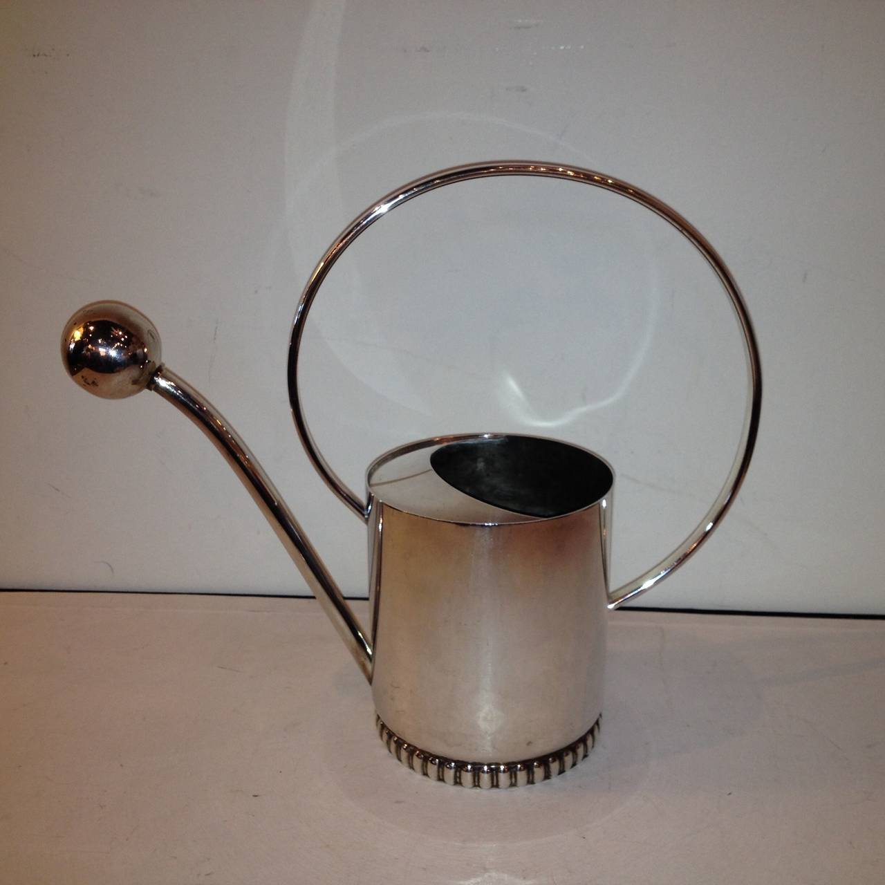 Art deco Danish Silver Watering Can at 1stDibs | art deco watering can