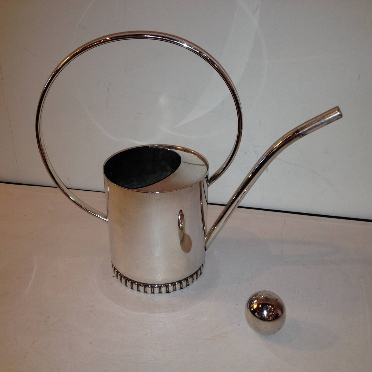 Art deco Danish Silver Watering Can at 1stDibs | art deco watering can