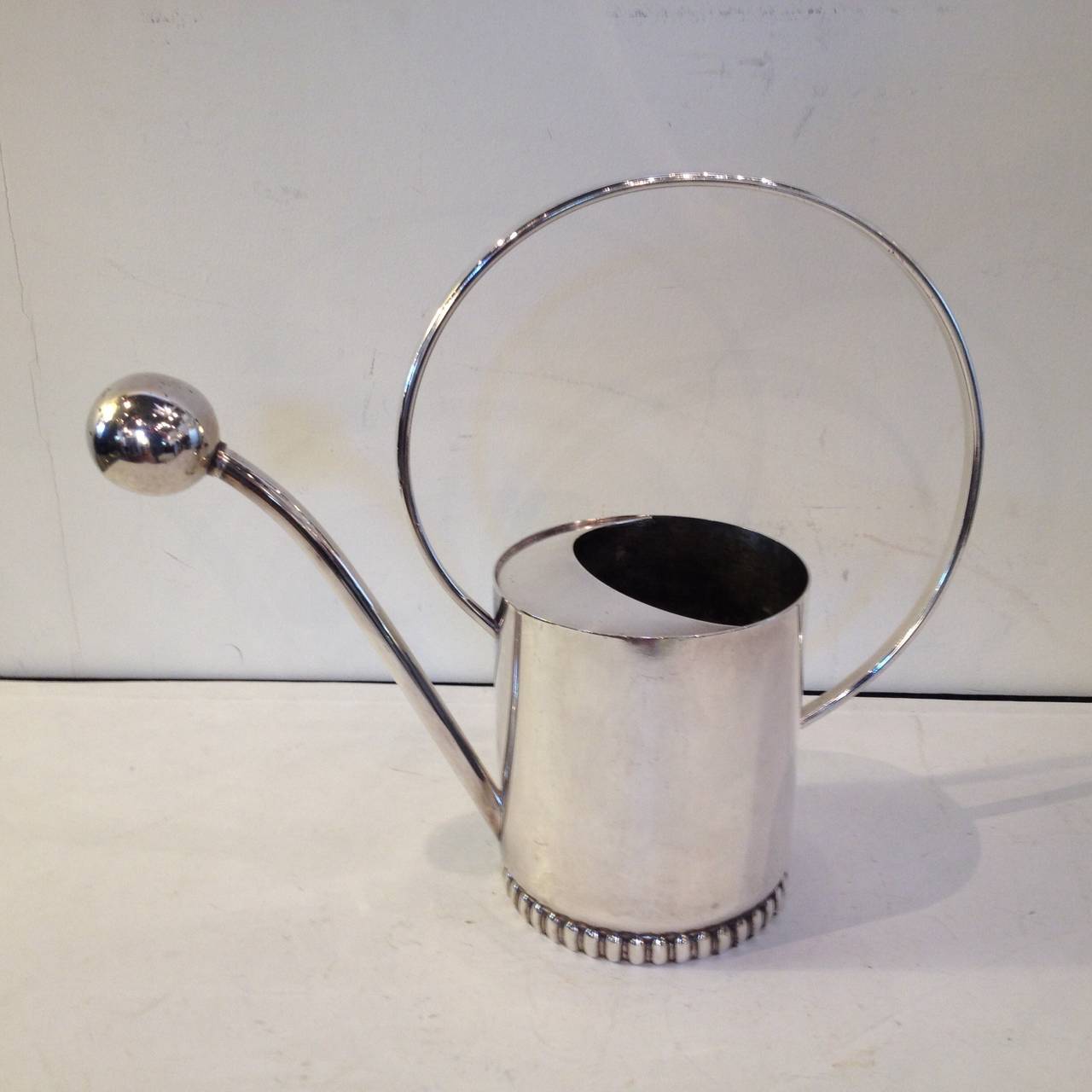 Art deco Danish Silver Watering Can at 1stDibs | art deco watering can