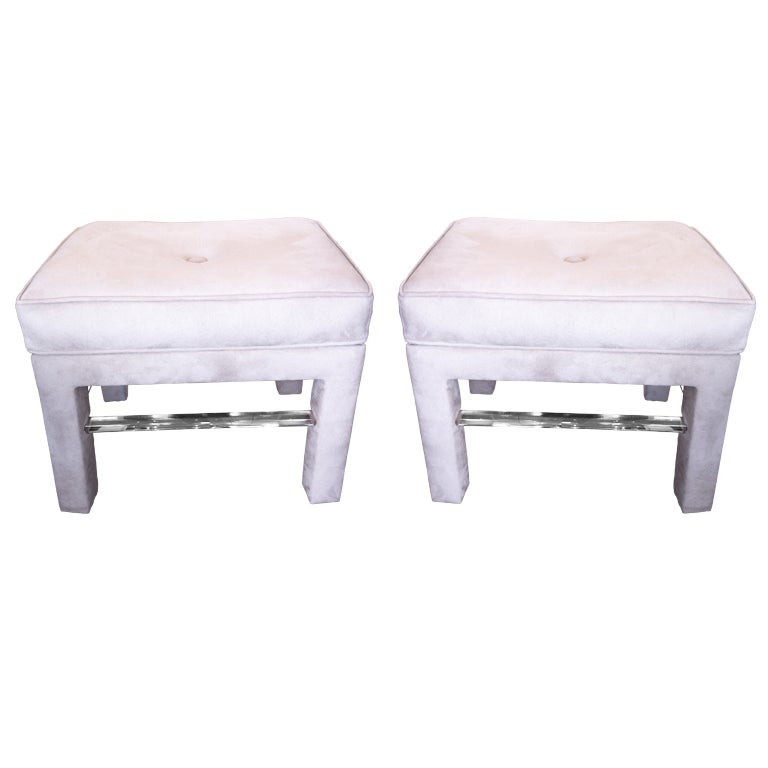 Pair Parsons Style Lucite Bars Stools at 1stDibs