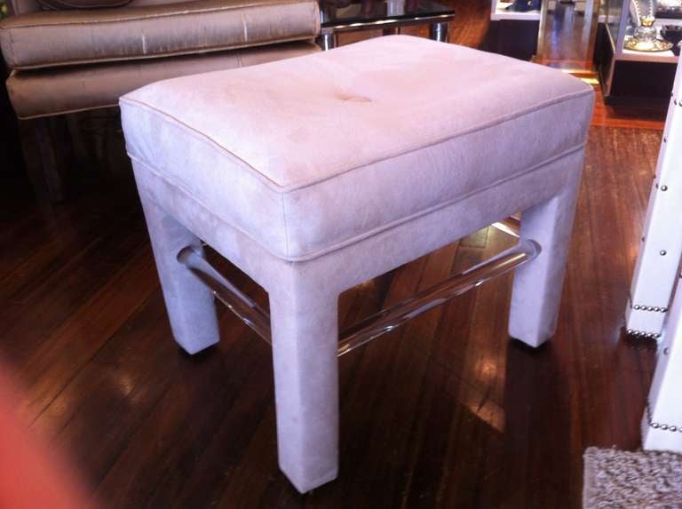 Pair Parsons Style Lucite Bars Stools at 1stDibs