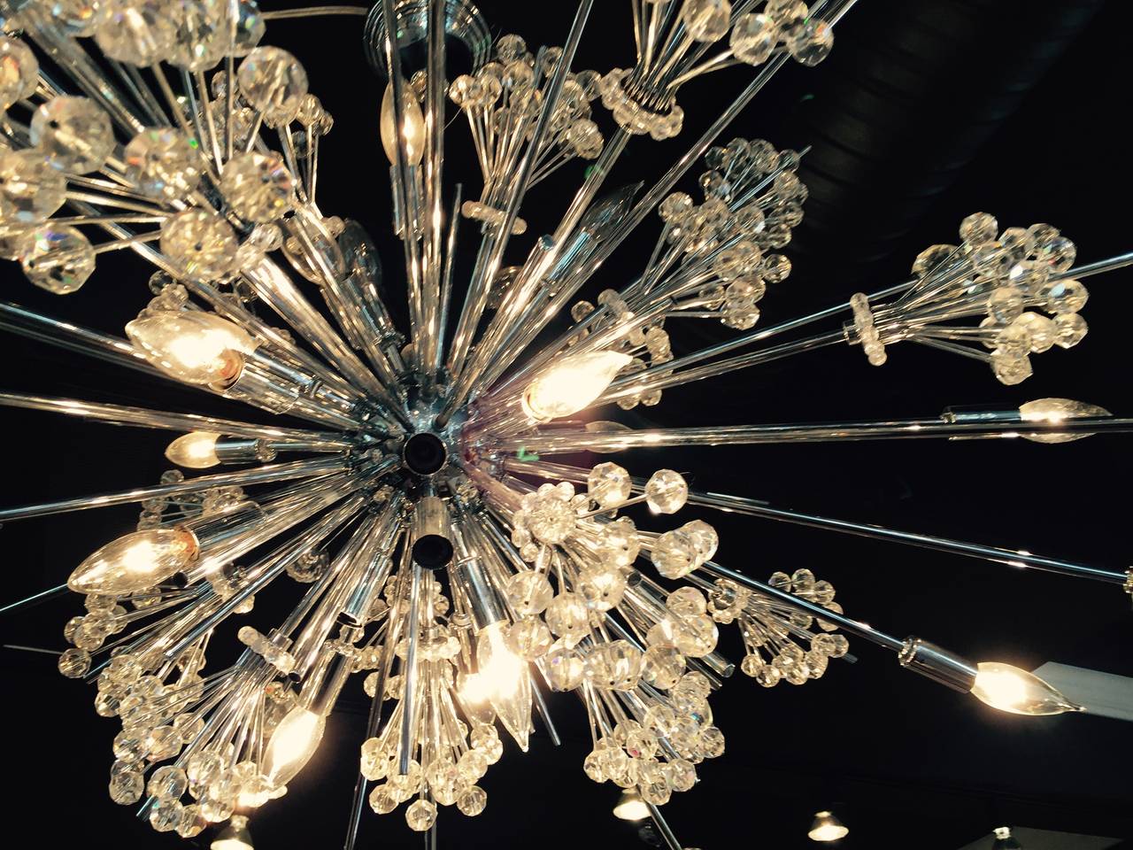 Large Sputnik Crystal Chandelier at 1stDibs