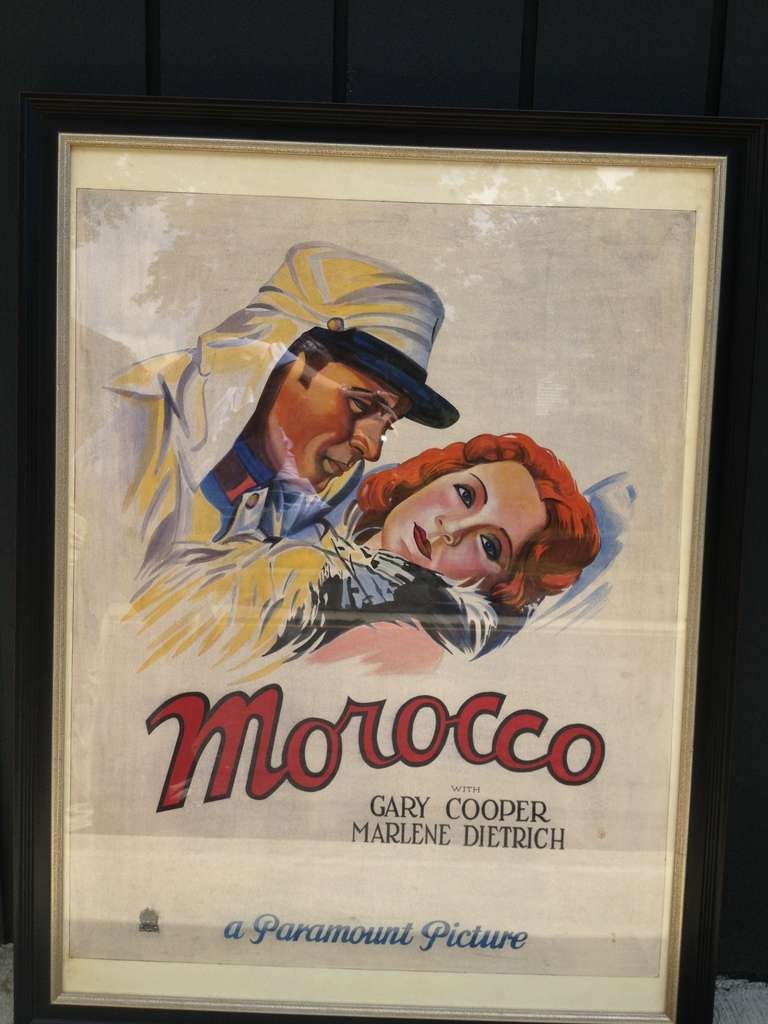 Original Artwork Morocco Movie Poster 1930 at 1stDibs