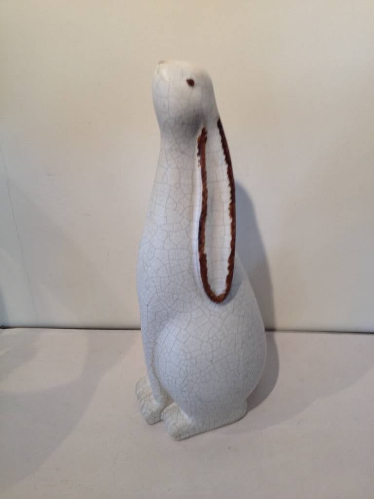 Art Deco Rabbit Ceramic Floor Figure at 1stDibs