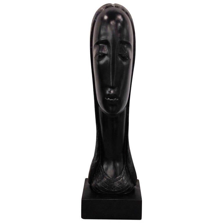 Rima Padova Plaster tall Sculpture Head at 1stDibs | rima sculpture
