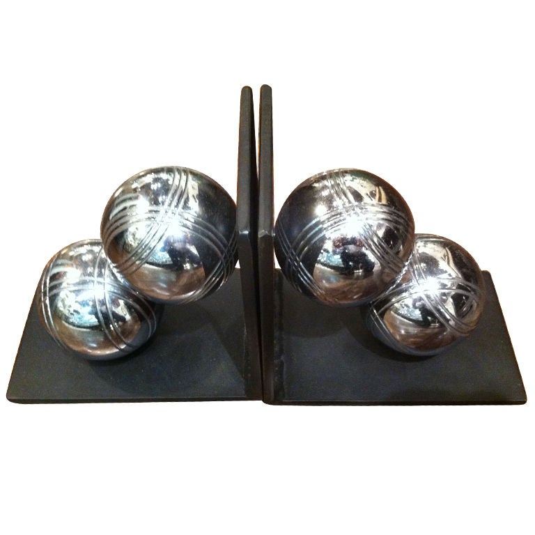 book ends Bocce ball design at 1stDibs