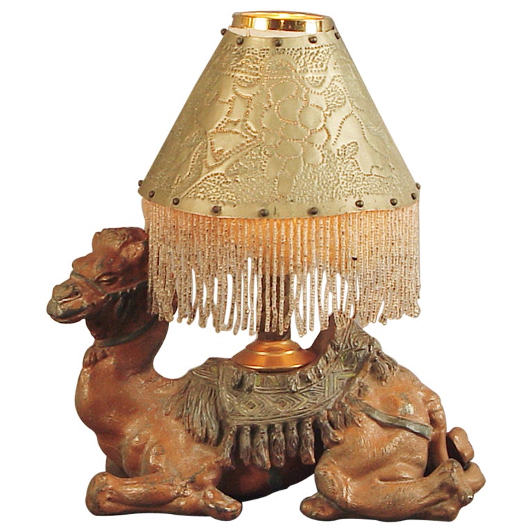 Art Deco Camel Lamp Ca. 1925 at 1stDibs