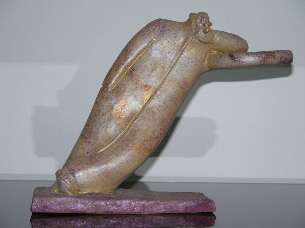 Sculpture "Man with Cigar" by Sergio Zanni For Sale at 1stDibs