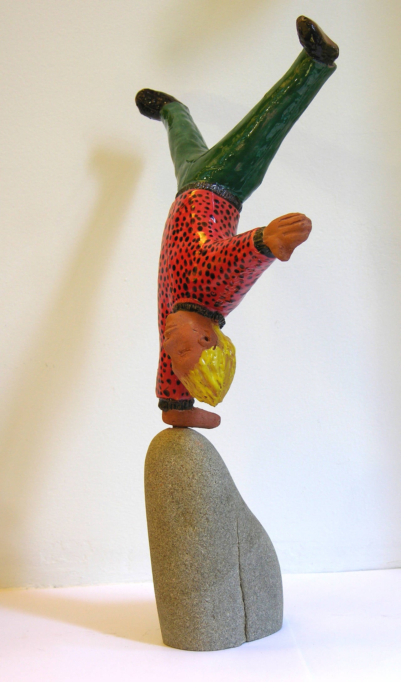 Acrobat Sculpture, Terra Cotta Figure by the Italian Artist Ginestroni ...