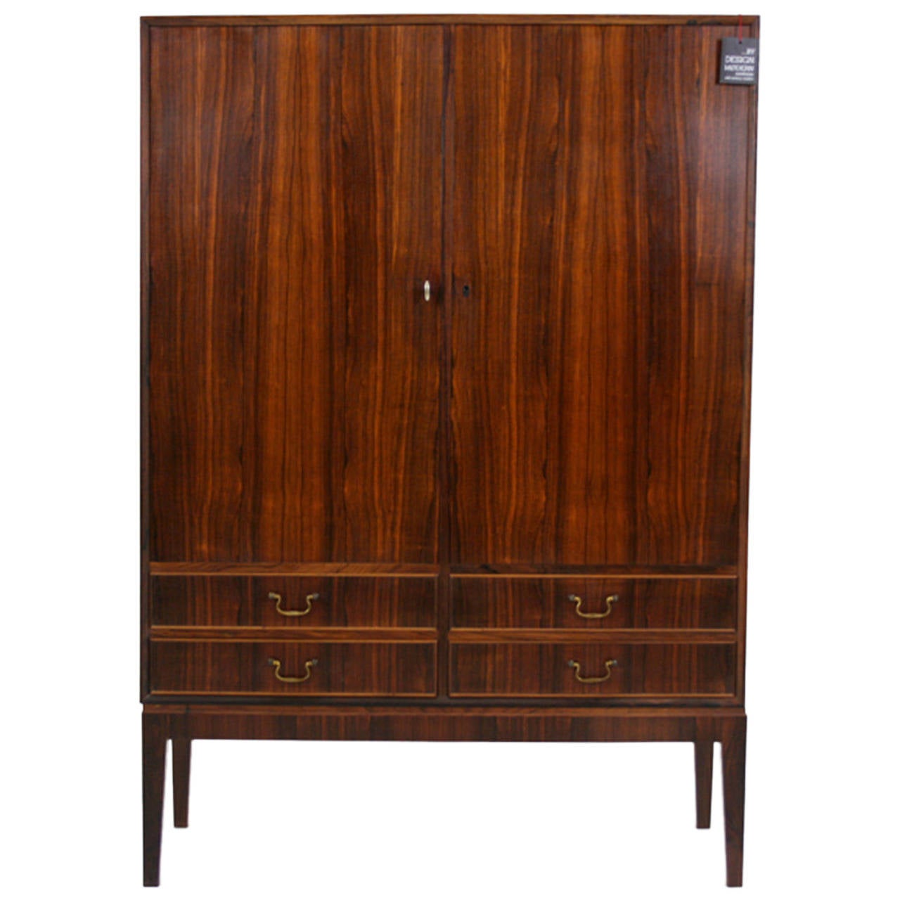 Stunning Danish Mid-Century Modern Rosewood Cabinet at 1stDibs