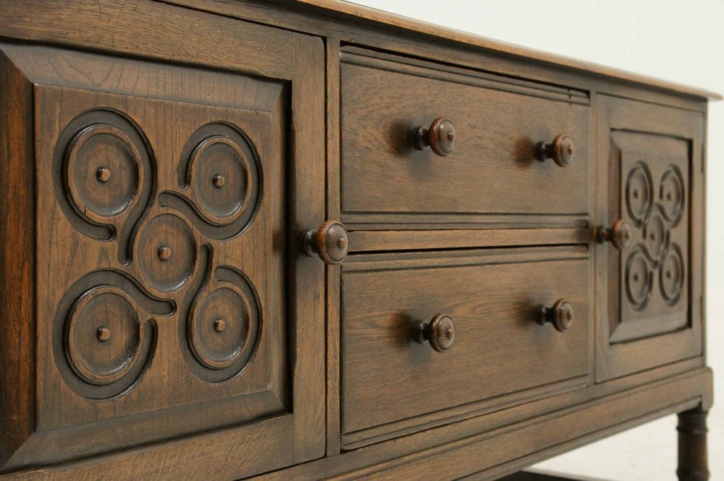 Early 20th Century Oak Sideboard, Buffet, Server at 1stDibs