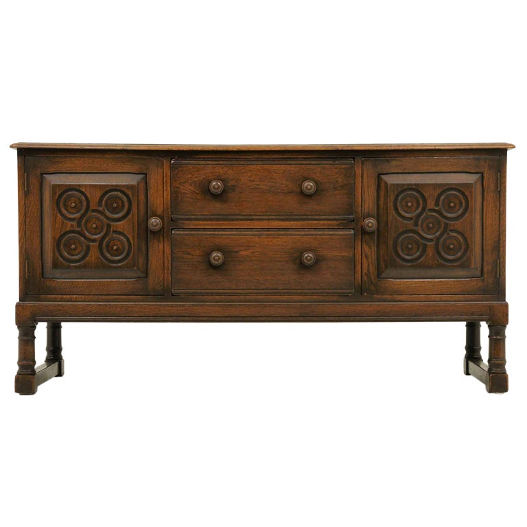 Early 20th Century Oak Sideboard, Buffet, Server at 1stDibs