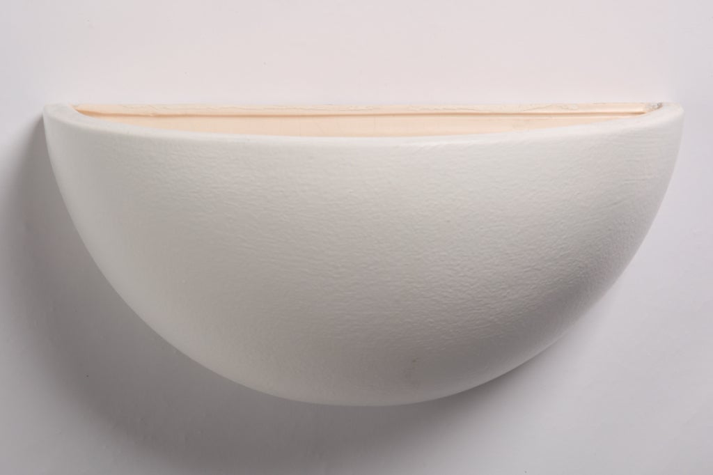 1970s Ceramic Half Sphere Wall Sconces at 1stDibs