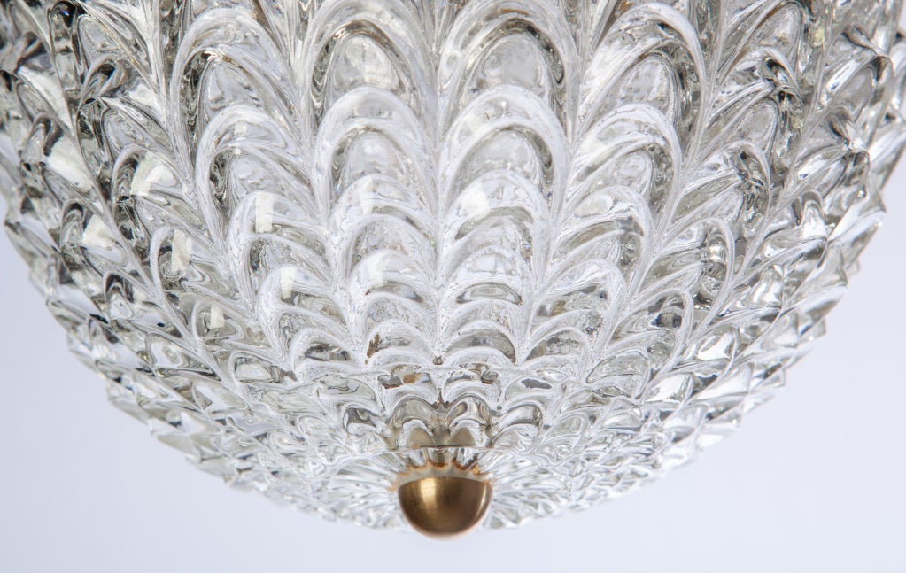 Glass Wave Pendant Chandelier For Sale at 1stDibs