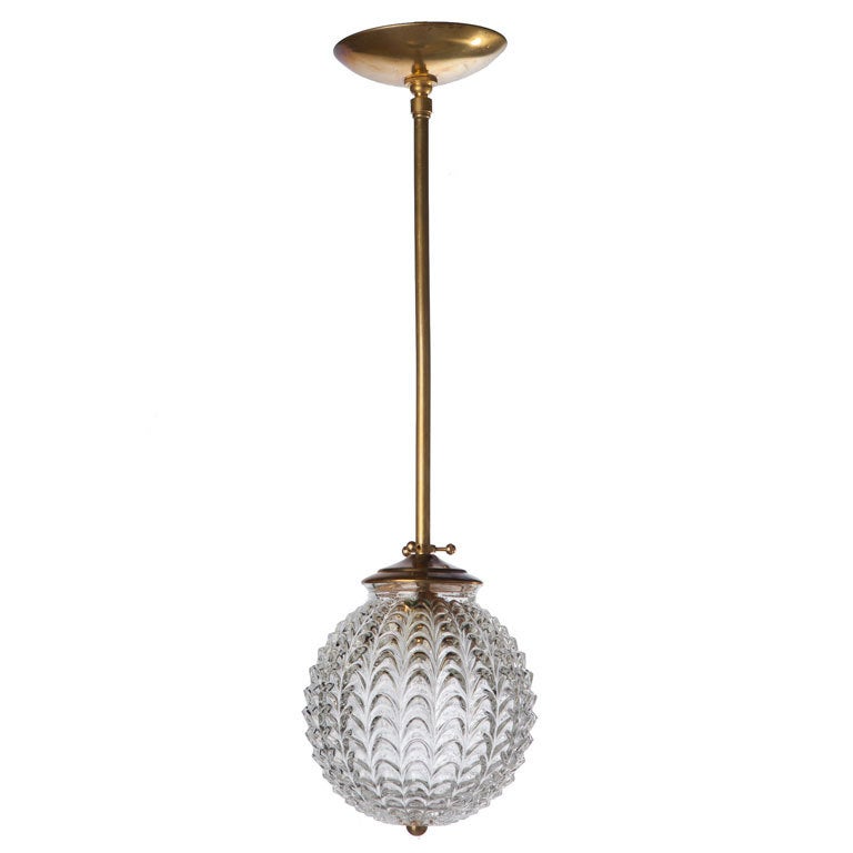 Glass Wave Pendant Chandelier For Sale at 1stDibs