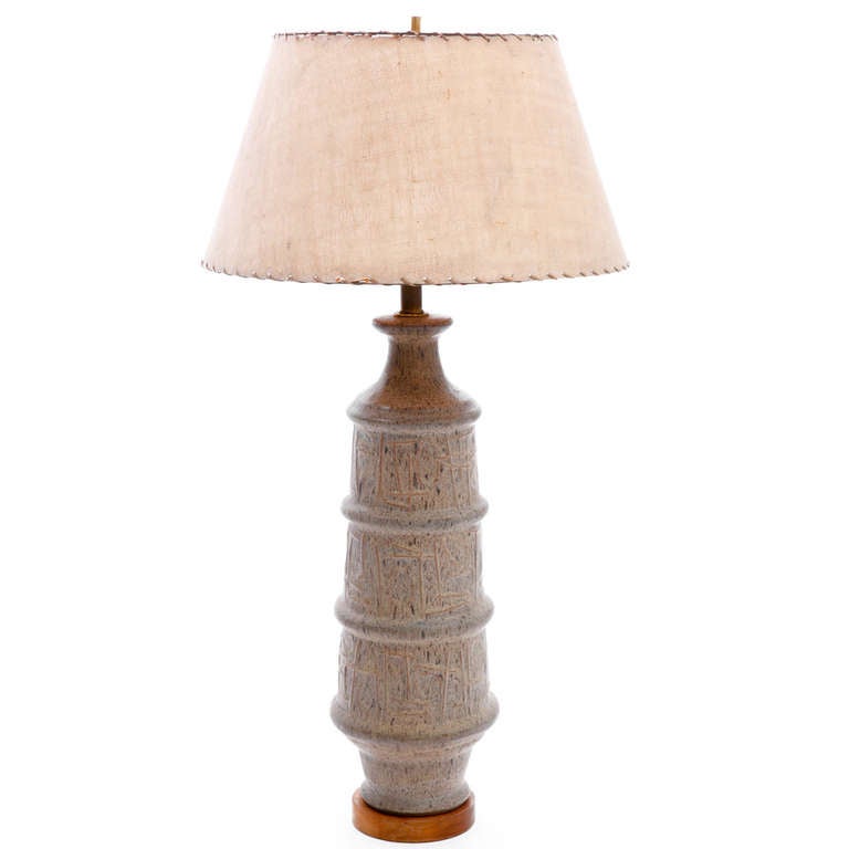 Bitossi 1950s Italian Abstract Ceramic Lamp at 1stDibs