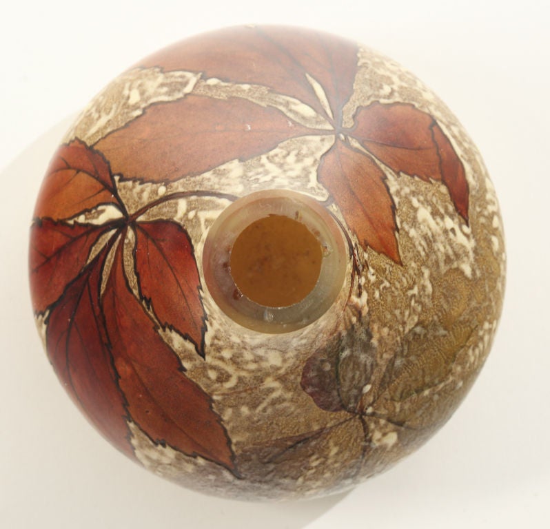 Legras French Art Nouveau Glass Vase at 1stDibs | legras glass, legras ...