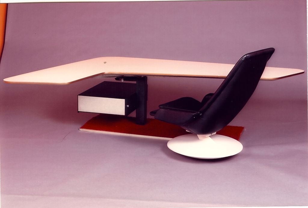 Boomerang Desk and Gemini Chair, France, 1970s For Sale at 1stDibs ...