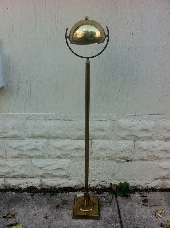 Wonderful Frederick Cooper Brass Floor Lamp at 1stDibs