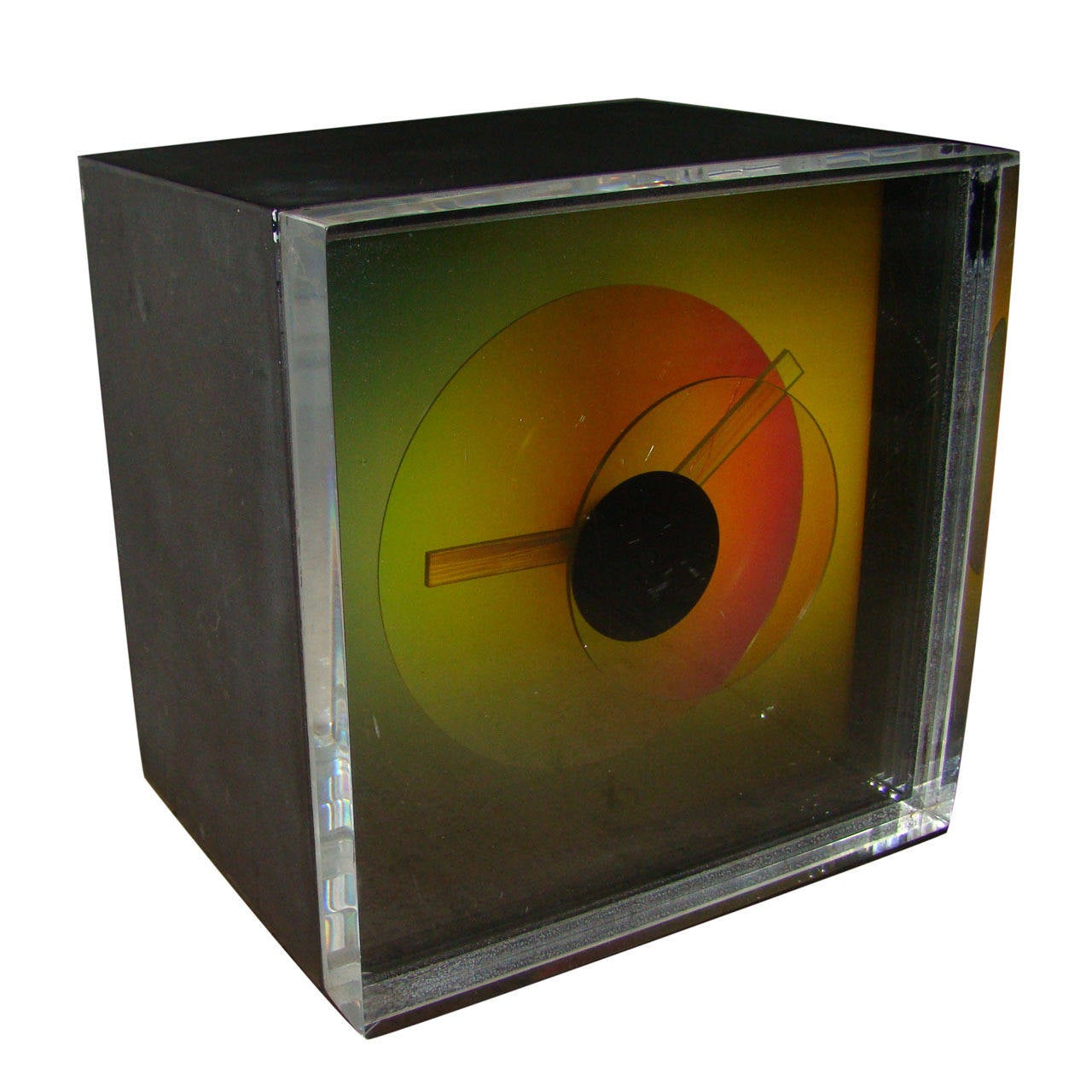 Prisma Psychedelic Color Changing Clock by Kirsch and Hamilton, 1970s ...