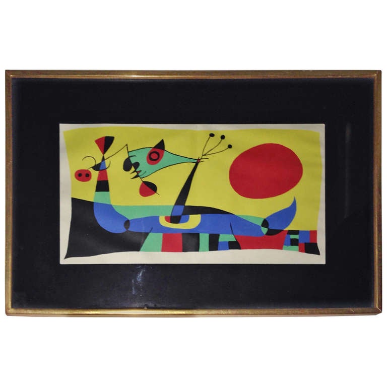 Joan Miro Circus Lithograph for Jacques Prevert at 1stDibs