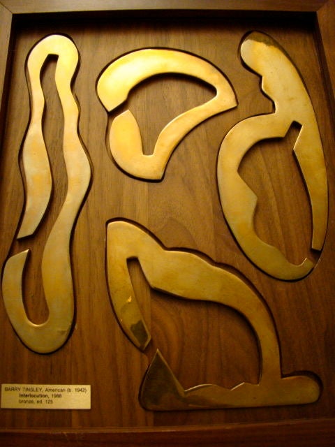 Barry Tinsley Bronze Puzzle Wall Hanging Sculpture at 1stDibs