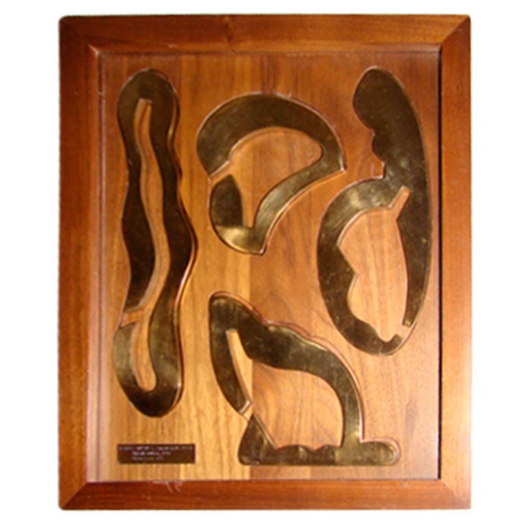 Barry Tinsley Bronze Puzzle Wall Hanging Sculpture at 1stDibs